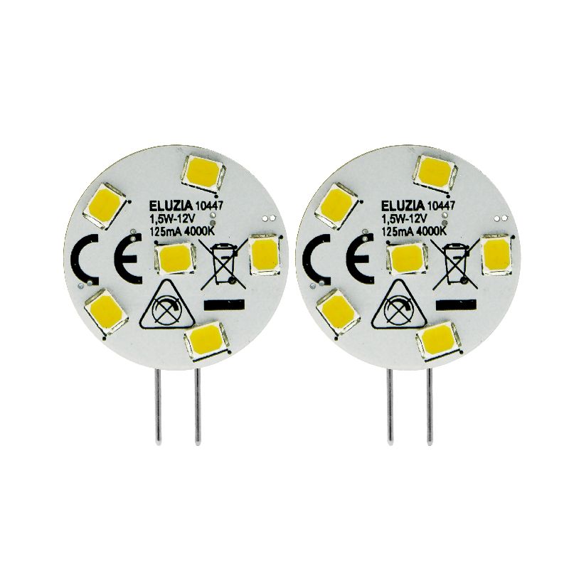 Ampoule capsule LED SMD 4000K 1,5W 150 lumen G4 -x2 - led-da.com