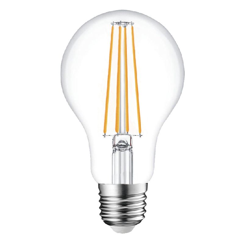 Ampoule LED filament droit standard claire 3000K 3,8W 806 lumen E27 – classe A - led-da.com